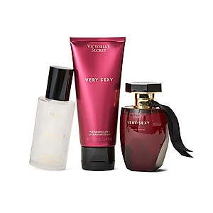 Victoria's Secret Very Sexy 3 Piece Luxe Fragrance Gift Set: 1.7 oz. Eau de Parfum, Travel Lotion, & Candle