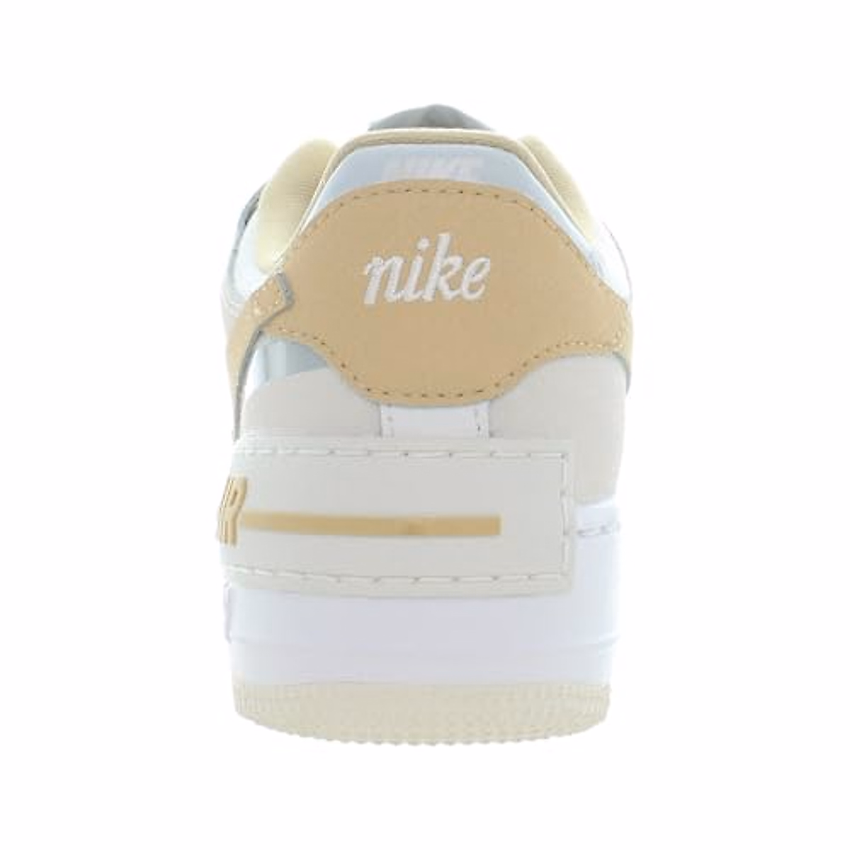 Nike Women's Air Force 1 Shadow White/Black-Team Gold (FJ0735 100) - 5.5
