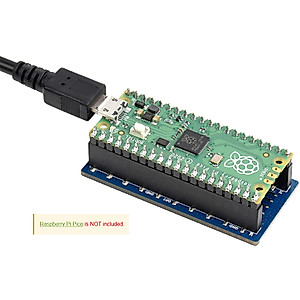 RGB Full-Color LED Matrix Module for Raspberry Pi Pico, 16×10 Grid,with Embedded Controller IC and LED Chip,Programmed and Controlled by Pico,High Standard and Colorful Dot Matrix Visual Effects