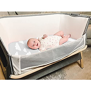 Bassinet Bed Sheets – Premium Bassinet Fitted Sheets 4 Pack – 100% Jersey Knit Cotton Cradle Sheets – Bassinet Bedding for Standard Size Oval or Halo Bassinet Pads – Bassinet Sheet for Boy & Girl