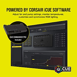 Corsair Hydro X Series XH305i Hardline Water Cooling Kit with/incl XC7 CPU Water Block, XR5 360mm Radiator, XD5 Pump Res and iCUE QL120 RGB Fans