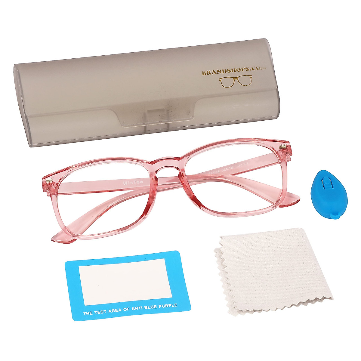 WINTOO Blue Light Glasses for Woman Men | 99% Blue Light Blocking Glasses | Computer Glassess | Night Driving | Gaming | TV Phone Screen Reader Square Frame | Anti Eyestrain & UV Glare Protection