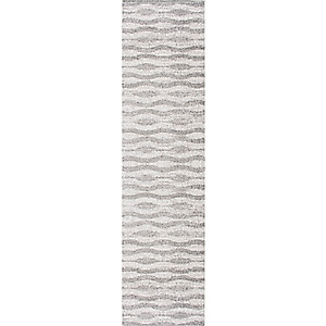 nuLOOM 2' x 6' Performance Indoor Area Rug, Non-Shed, Power Loomed High-Traffic Area Rug for Living Room, Bedroom, Home, Tristan Grey
