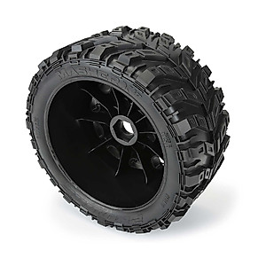 Pro-line Racing 1/6 Masher X HP Belted Fr/Rr 5.7" MT Tires Mounted 24mm Black Raid 2 PRO1017610