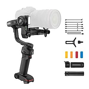 ZHIYUN Weebill 3, 3-Axis Gimbal Stabilizer for DSLR and Mirrorless Camera, Nikon Sony Panasonic Canon Fujifilm BMPCC 6K, Fill Light & Mic Integration, PD Fast Charge