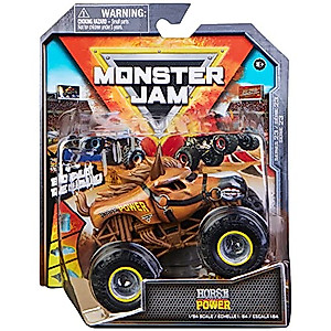 Monster Jam 2022 Spin Master 1:64 Diecast Truck with Bonus Accessory: Crazy Creatures Horse Power