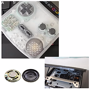 10pcs 23mm 8 Ohms 0.5W Inner Speaker Loudspeaker Compatible with Legency Game Boy Color,Advance GBA,GBC Game Console Replacement Repair Parts