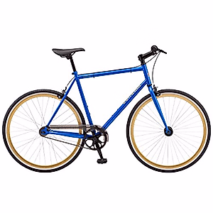 Schwinn Kedzie Single-Speed Fixie Road Bike, Lightweight Frame for City Riding,28 inches, Blue