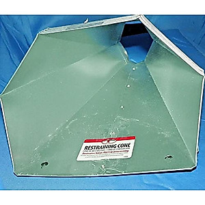 Little Giant RC2 Galvanized Steel Medium Poultry Restraining Flat Back Design Funnel Cone for Chicken, Birds, and Turkeys up to 10 Pounds, (2 Pack)