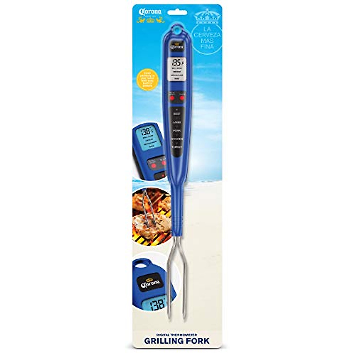 Corona Digital Meat Thermometer Instant Read That’s Easy to Use - Meat Thermometer Fork Fast and Accurate