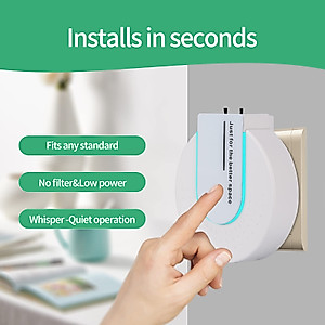 Negative Ion Plug-in, Home Portable Negative Ion Generator, Anion for Rooms With Odor and Smoke, Usually Used in Bedrooms, Pet Rooms, Toilets, Garages, Small Rooms.