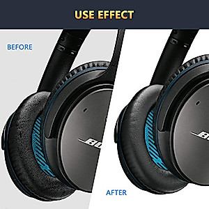 GEVO Upgraded Replacement Ear Pads for Bose QC25 Headphones- Cushions kit Also Fit QuietComfort2/15/35&35ii/Ae2/Ae2i/Ae2w and SoundLink 1&2/SoundTrue 1&2(Over-Ear)(Sky-Blue mats)
