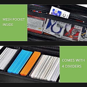900+ Card Game Case Holder for Cards Against Humanity/for Magic The Gathering Board & Expansions/for CAH/for MTG/for Deck Box/for Yugioh/Football/Topps Sports Card/for Kids Against Maturity (Black)