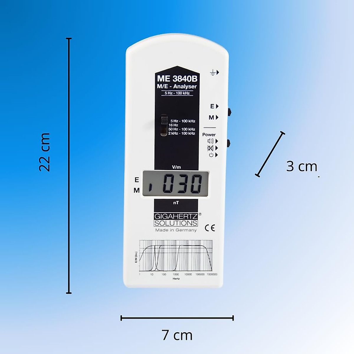 Gigahertz Solutions ME3840B Low Frequency (NF) Electrosmog Meter