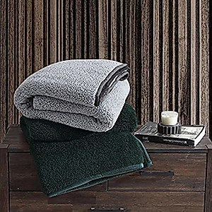 Eddie Bauer - Throw Blanket, Reversible Sherpa Bedding, Medium Weight & Warm Home Decor (Charcoal, Throw)