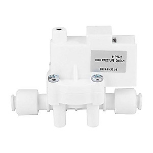High Pressure Switch for Reverse Osmosis RO Water Fitlers Reverse Osmosis Tank 0.25MPa Action 1/4" DC 24V