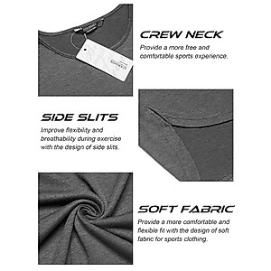 COOFANDY Mens Workout Tank Tops Pack Cut Off Shirts Bodybuilding Fitness Muscle Tee Shirts for Summer Yoga Tank