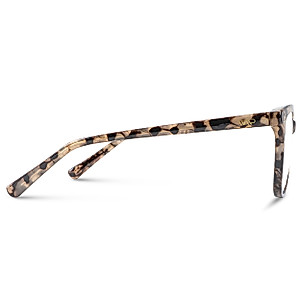WearMe Pro - Square Rectangular Classic Flat Top Women Men Unisex Blue Light Glasses (Cream-Tortoise)