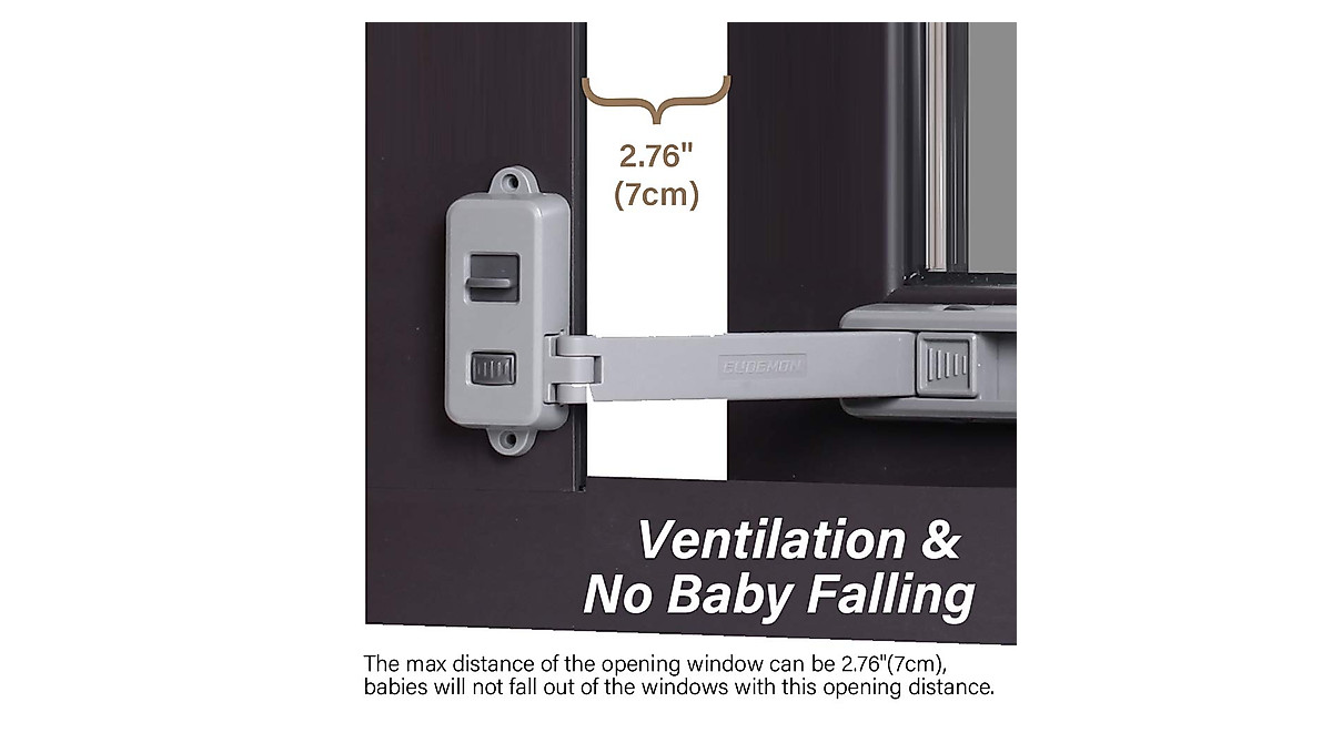 EUDEMON Child Safety Window Restrictor - Easy Install
