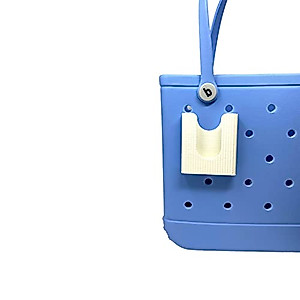 BOGLETS PREMIUM - Phone Holder New 2023 Edition Accessory Charm - Decorative Organizer Accessories Compatible with Bogg Bags, Simply Southern and other Tote Bags. (White)