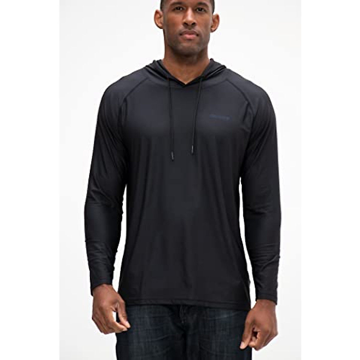 DEVOPS Men's 3 Pack Hoodie Long Sleeve Fishing Hiking Running Workout T-shirts (Small, Black/Blue/Red)