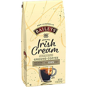 Bailey's Non-Alcoholic Original Irish Cream Flavored Ground Coffee (11 oz Bag)