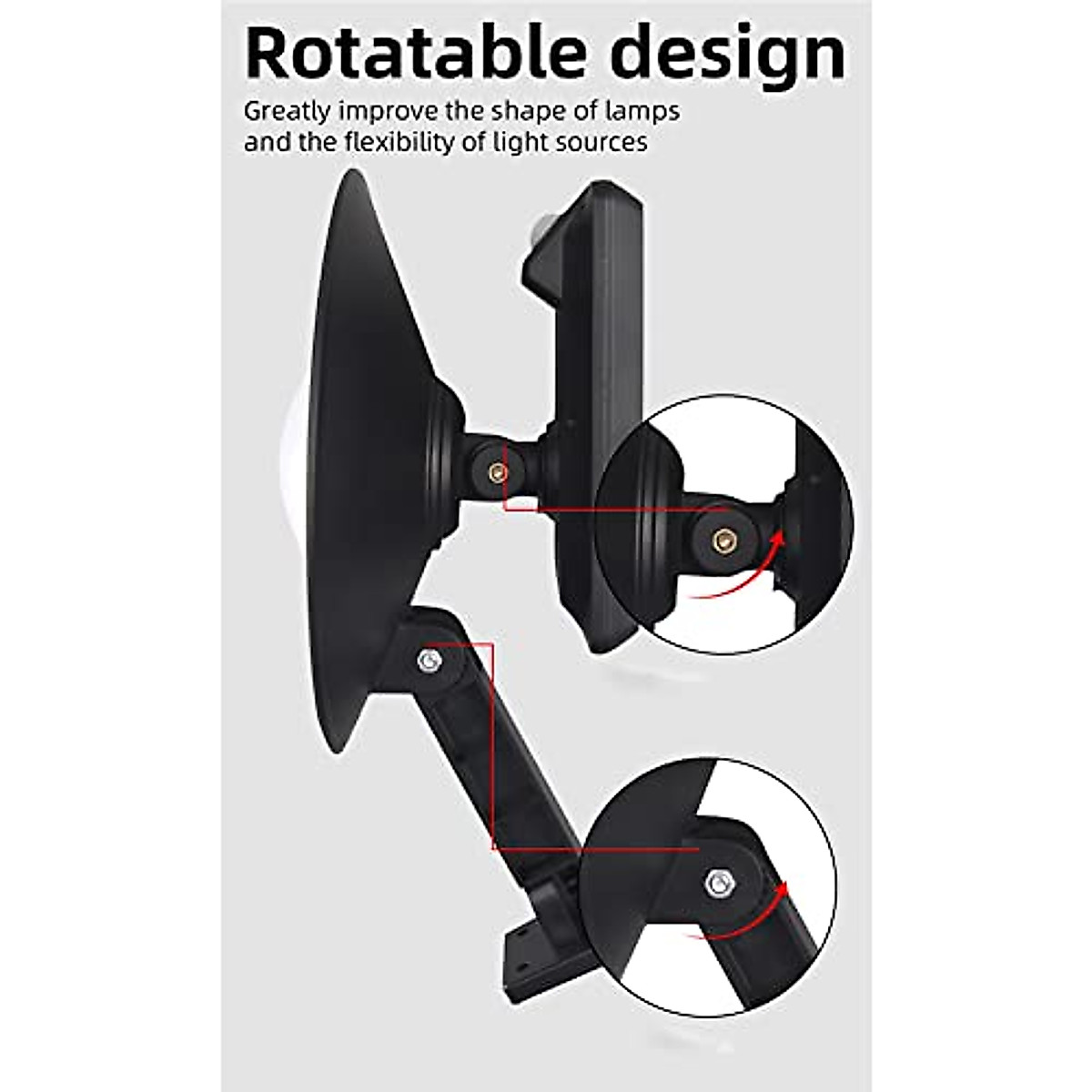 LIZHOUMIL Outdoor Round Solar Light,LED Barn Light Ip65 Waterproof Solar Powered Street Lights Wall Light Landscape Spotlight for Garden Farmhouse Yard Garage Street Warehouse Walkway Outdoor