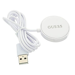 GUESS Men's Stainless Steel Android Wear Touch Screen Silicone Smart Watch, Color: Black (Model: C1001G1)