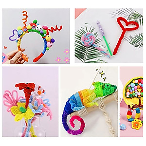 Macaron Mixed Color Pipe Cleaners Craft 500 PCS Chenille Stems Assorted Colors 6MM x 12 INCH Twistable Stems for Children’s Crafts and Arts Bendable Sculpting Sticks