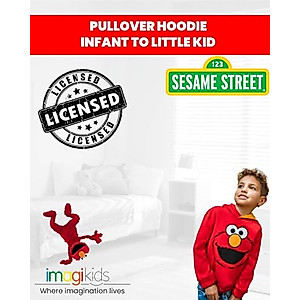 Sesame Street Elmo Toddler Boys Fleece Pullover Hoodie 4T