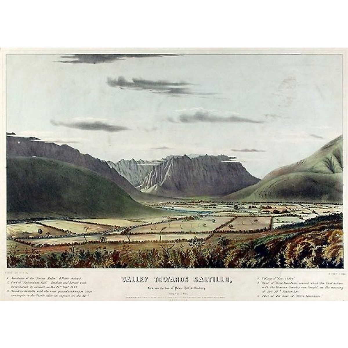 Valley towards Saltillo, From near the base of"Palace Hill," at Monterey (Looking to the S. West) [No. 3 of a Series]