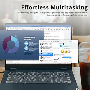 Lenovo IdeaPad Flex 5 2-in-1 Touchscreen Laptop, 14” FHD Display, AMD Ryzen 3 5300U, 4GB RAM, 128GB SSD, Backlit KB, FP Reader, Webcam with Shutter, Wi-Fi 5, Blue, Win 11, 128GB USB Card (Renewed)