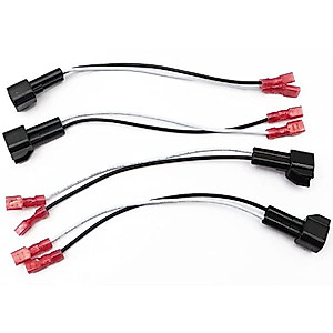 SecosAutoparts 4X Front-Rear Door Speaker Harness Adapters Compatible with Ford F-150 1999 2000 2001 2002 2003 2004 2005 2006 2007 2008 2009 2010 2011 2012 2013 2014 Replaces# ‎72-5600