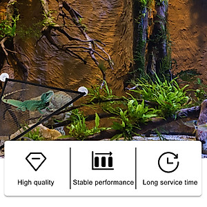 balacoo 2pcs Hammock Terrarium Accessories Reptiles Black Recliner Chair Reptichip Reptile Terrariums Chameleon Accessories Crawling Toys Small Recliner Lizards Pet Glass Mesh Surface