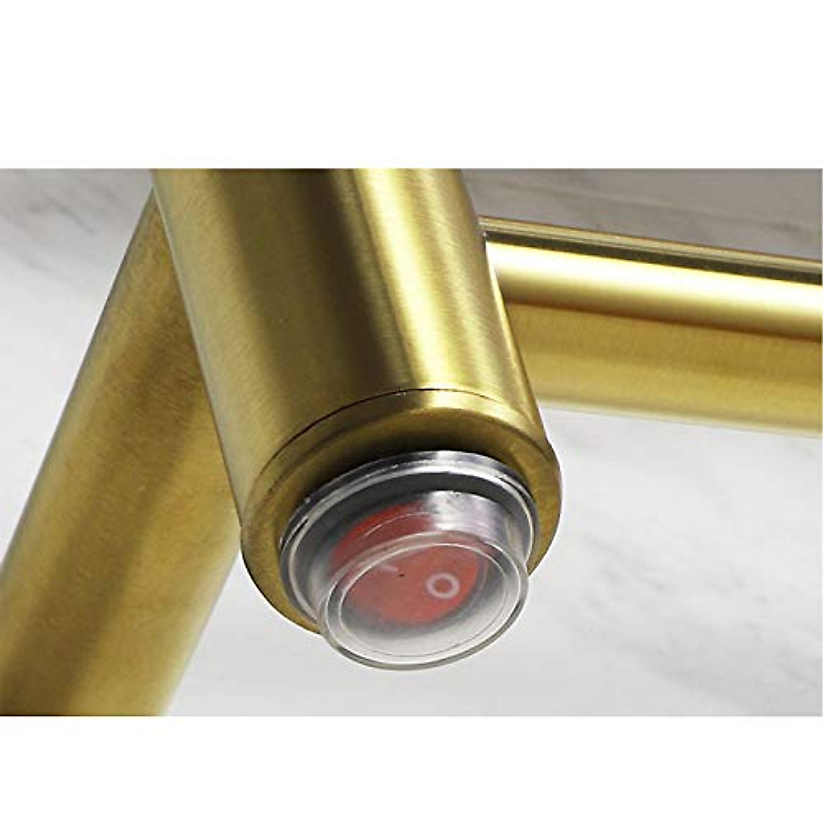 Bathroom Towel Warmer Electric Heated Towel Rack, Electric Towel Warmer Drying Rack, Stainless Steel Polished Heated Towel Rail Radiator with Shelf, Bathroom Wall Mounted Heated Towel Rack with On/Off