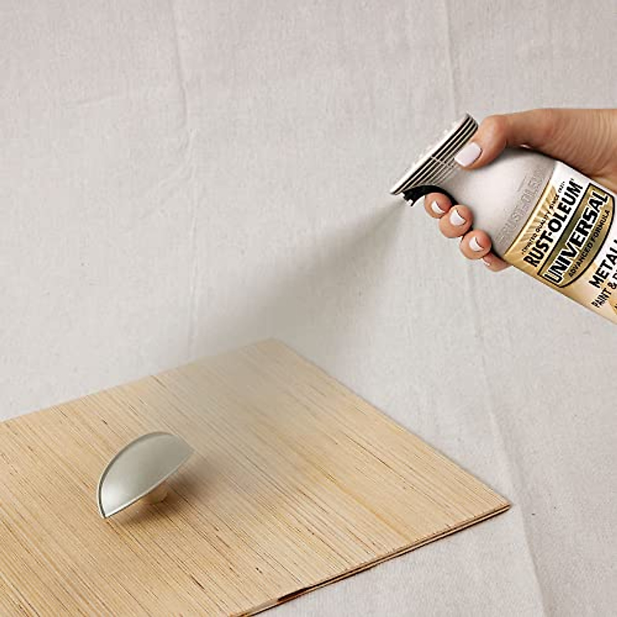 Rust-Oleum 249130 Universal All Surface Metallic Spray Paint, 11 oz, Satin Nickel