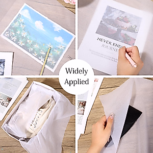 White Tissue Paper 15.74in x 87.48yd Acid Free Archival Tissue Paper Unbuffered Acid Free Tissue Paper No Lignin Acid Free Tissue Paper for Storage, Christmas Gift Wrapping, Preserving Clothing