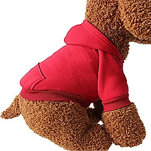 Pet Clothes for Cats Girl Dog Outfit Soft Cat Sweater Dog Sweatshirt for Small Dog Puppy Cat (X-Small, Orange)