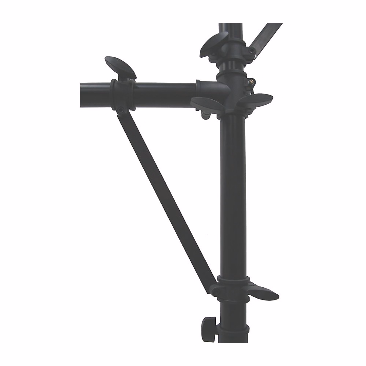 American Sound Connection (2) Pro Audio Mobile DJ Lighting Multi Arm T Bar Portable Light Stand up to 12 Foot Height Tripod