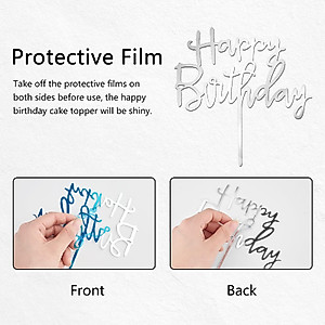 23 Pcs Disco Ball Cake Toppers, Happy Birthday Cupcake Topper Disco Ball Cake Picks Disco Theme Decorations for 70s Disco Party Favor