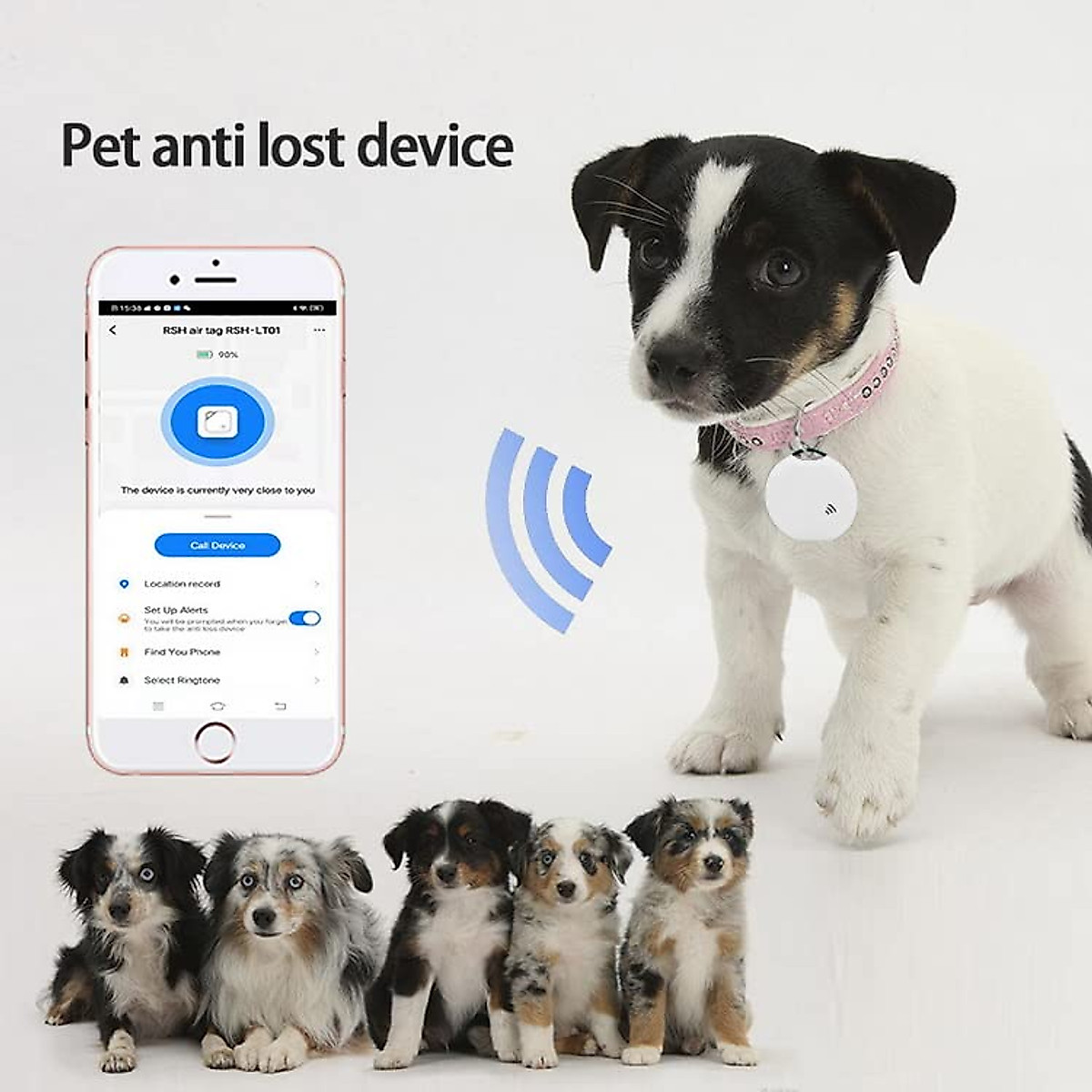 Bluetooth Smart tag Tracker for Keys, Luggage, Backpacks, Wallets, and Pets. Up to 164 Foot Range