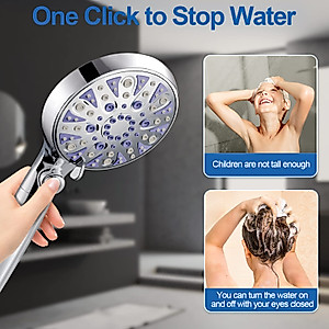 High Pressure 10-mode Detachable Shower Head & Fragrant Vitamin Replacement Shower Filter