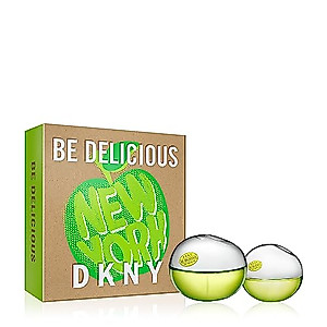 DKNY Be Delicious Eau de Parfum 2 Piece Gift Set For Women - Perfume Spray 3.4 Fl. Oz. & 1.0 Fl. Oz.