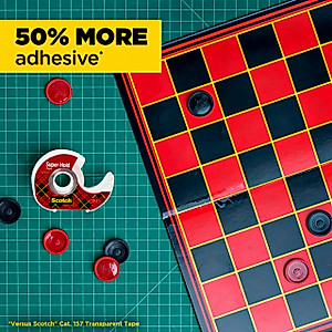 Scotch Super-Hold Tape, 4 Rolls, Transparent Finish, 50% More Adhesive, Trusted Favorite, 3/4 x 650 Inches, Dispensered (4198)