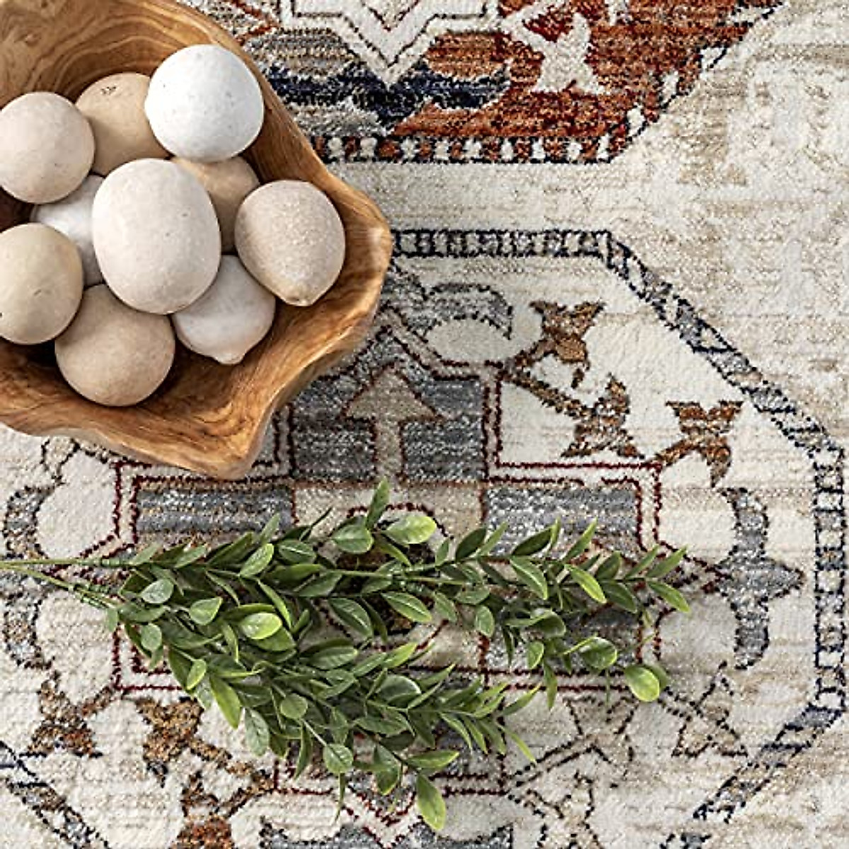 nuLOOM Astrid Traditional Motif Fringe Area Rug, 8' 10" x 12', Beige