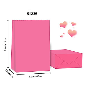 32 Pcs Kraft Paper Bags Party Favor Bags Colorful Small Gift Bags Rainbow Goodie Bags 8 Colors