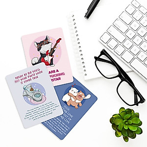 Lacunas Affirmies Profanity Affirmation Cards Deck - Treat Your Fine A** Self - 50 Positive Affirmations for People Who Like to Say F***