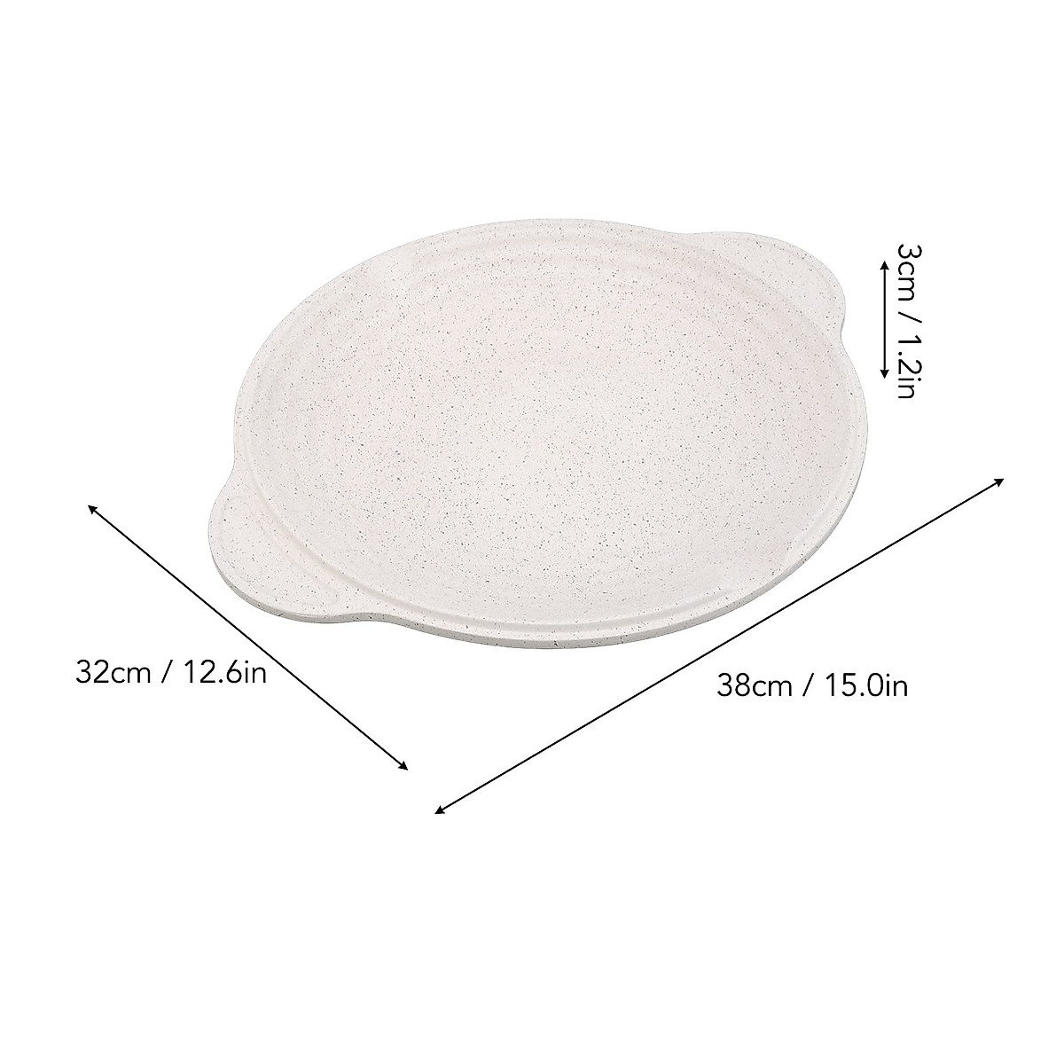 plplaaoo Korean BBQ Grill Pan,Non-stick Grill Circular BBQ Grill Pan,Griddle Pan,White 12.6 In Grill Plate for Induction Cooker,Kitchen Gadgets, for Home, Camping and Outdoor Griddle