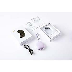 LARK Wireless Earbuds TWS 5.0, Charging Case, Touch Adjustable Volume, Waterproof, 35hour Cyclic Playtime, Suitable for iPhone & Android & Samsung, Semi-in Ear Stereo Earphones(Purple)