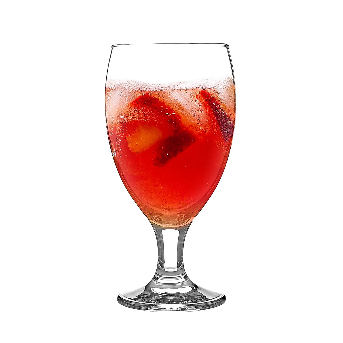 Rink Drink 4x Pint 590ml (20oz) Classic Tulip Beer Glasses Set - 'Empire' Range - Stemmed Snifter Drinking Lager Glass